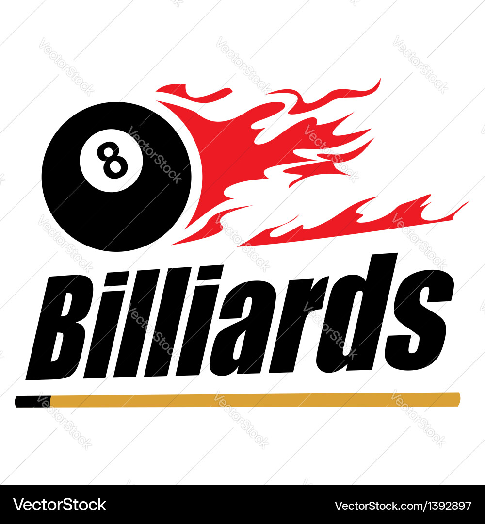Billiards symbol Royalty Free Vector Image - VectorStock