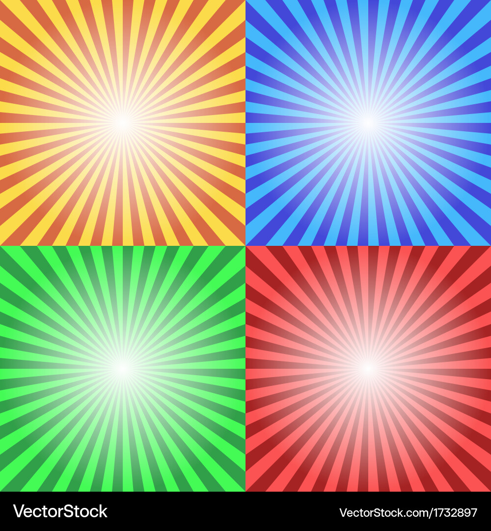 Color sun sunburst background Royalty Free Vector Image