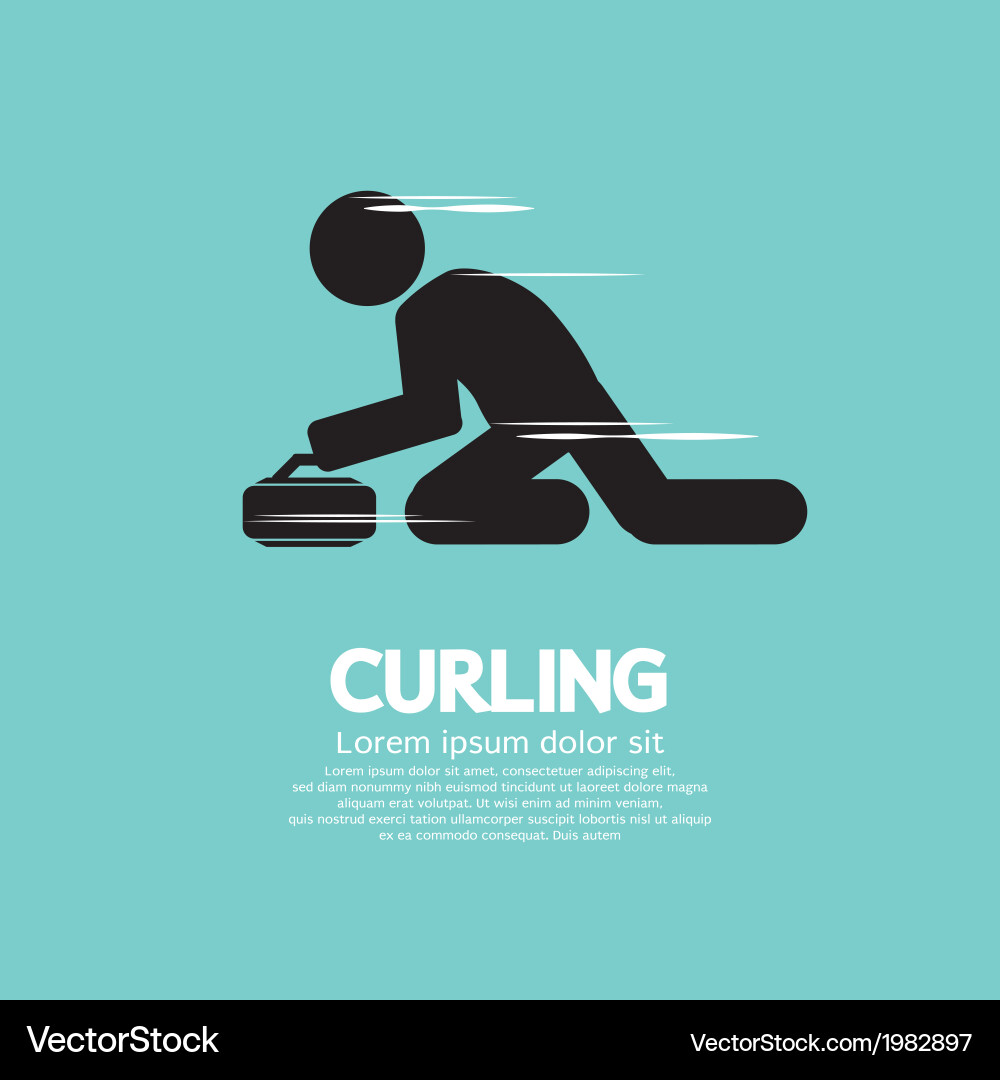 Curling Royalty Free Vector Image - VectorStock