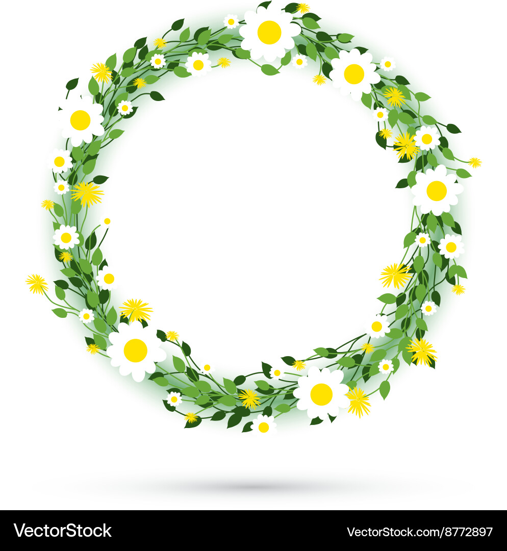 Round Flower Vector