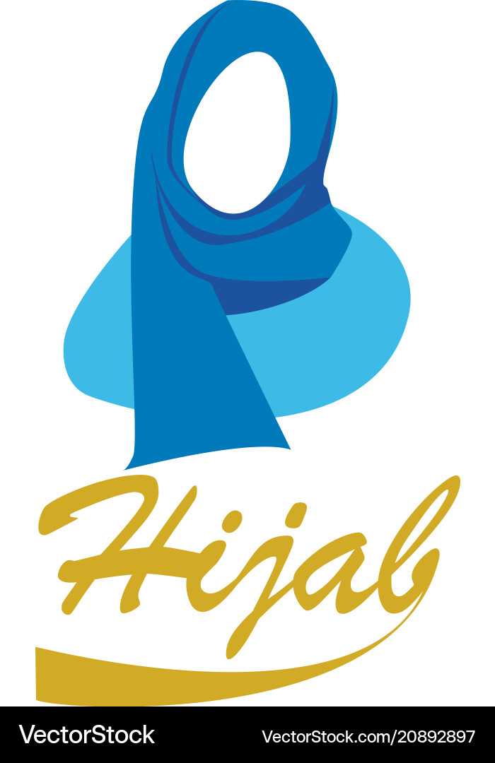 Hijab logo Royalty Free Vector Image - VectorStock