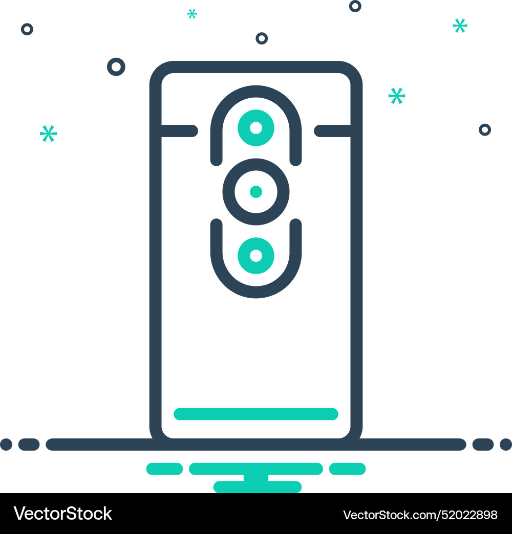 Back camera Royalty Free Vector Image - VectorStock