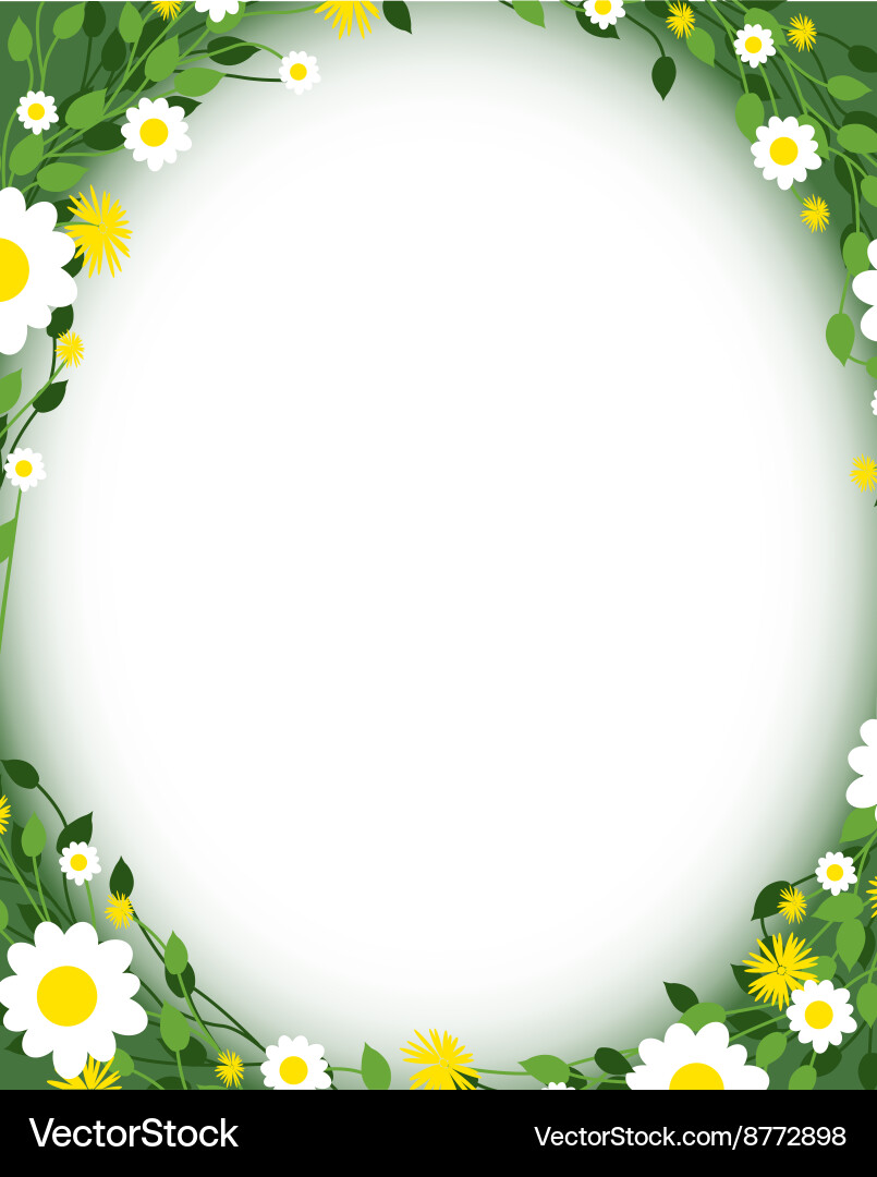 Floral Edge Border Royalty Free Vector Image - VectorStock