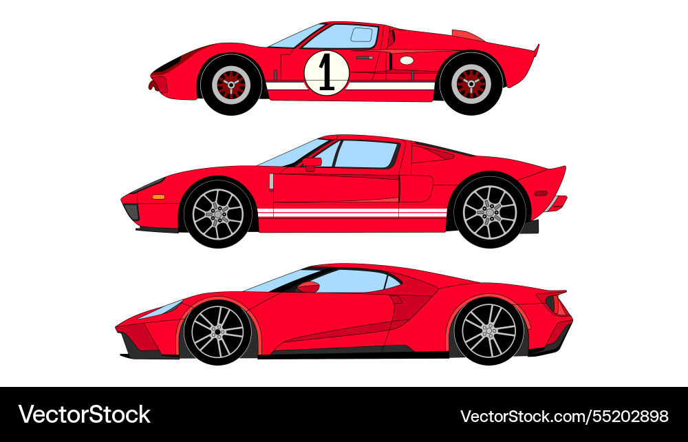 Ford gt40 history Royalty Free Vector Image - VectorStock