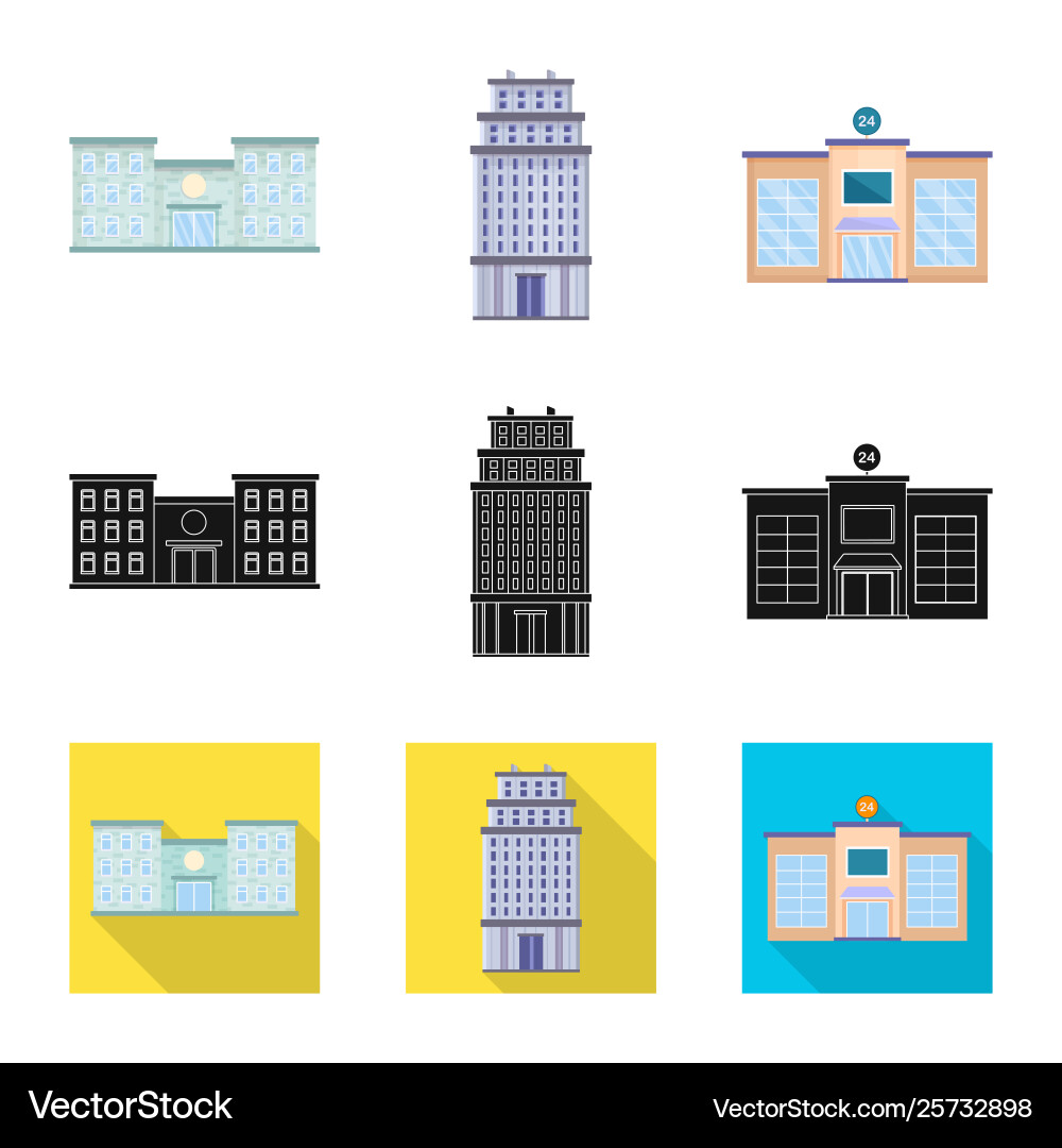 Municipal and center logo Royalty Free Vector Image