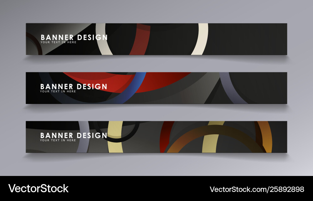 Rectangular banners against background Royalty Free Vector