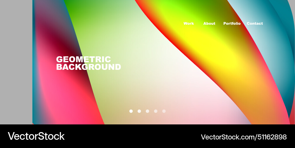 Vibrant geometric background with a colorful Vector Image