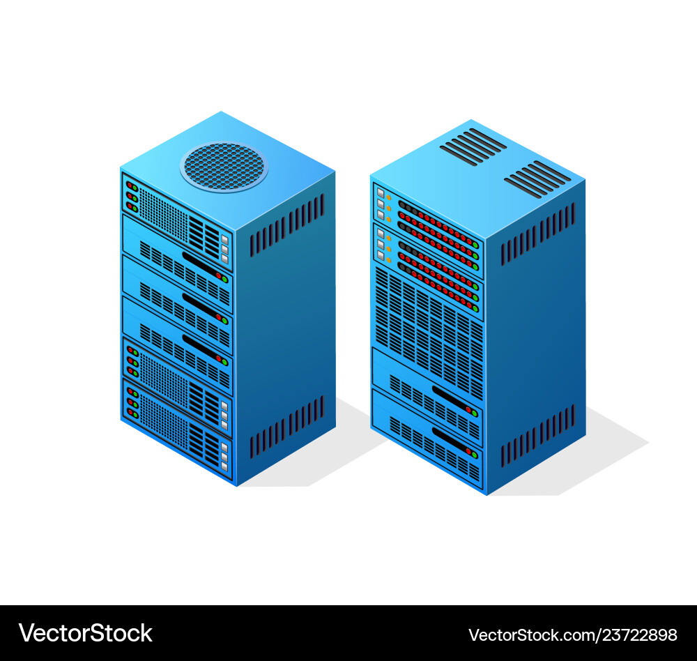 Web server computer Royalty Free Vector Image - VectorStock