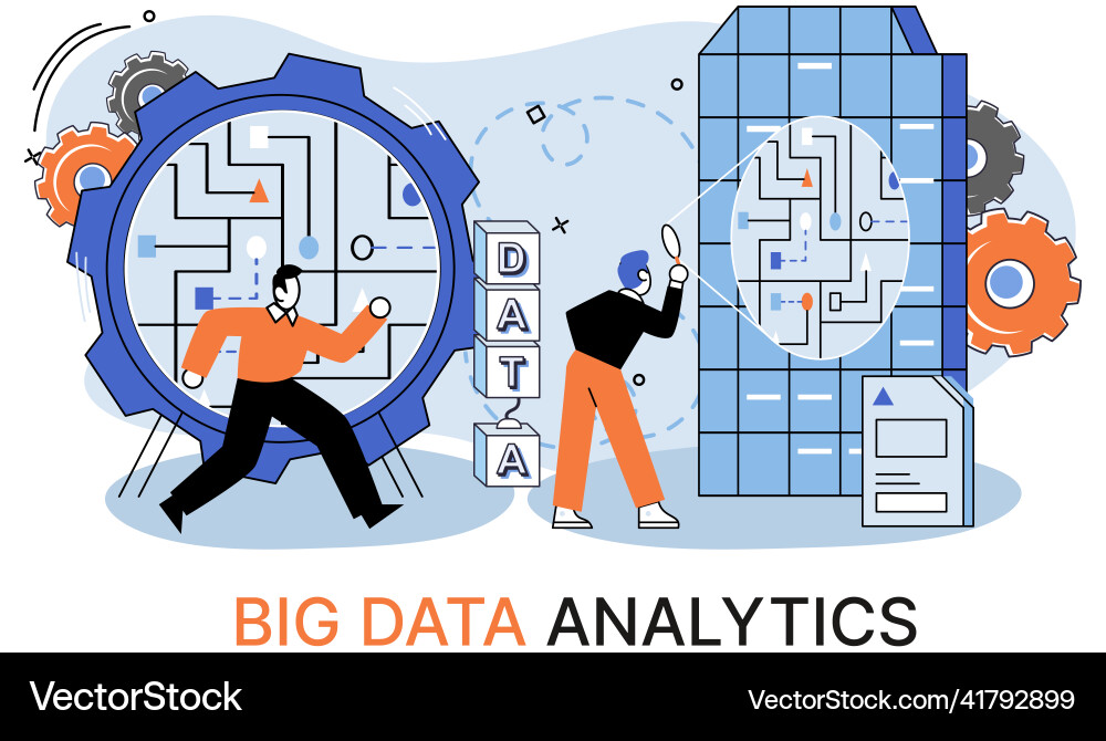 Big Data Analytics Process Of Analyzing Complex Vector Image