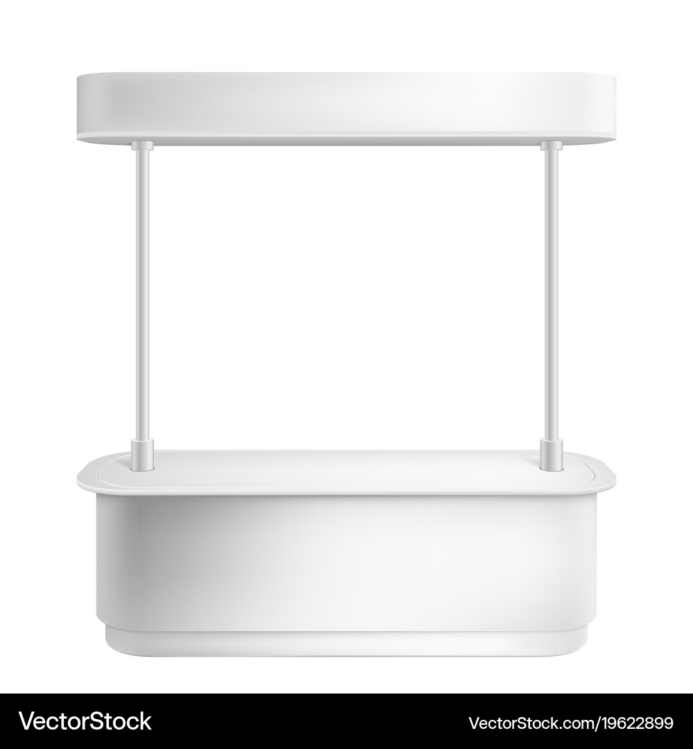 Empty retail stand Royalty Free Vector Image - VectorStock