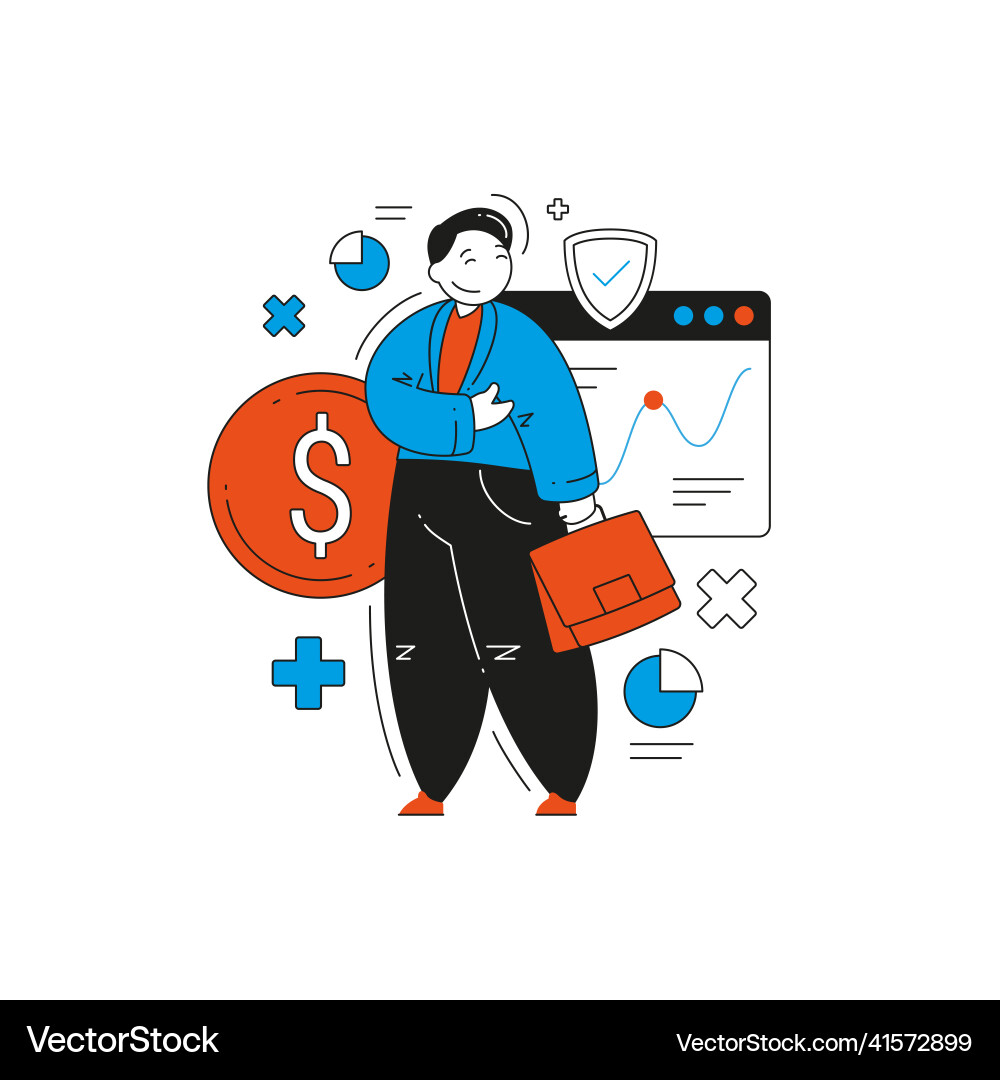 Financial investment growth Royalty Free Vector Image