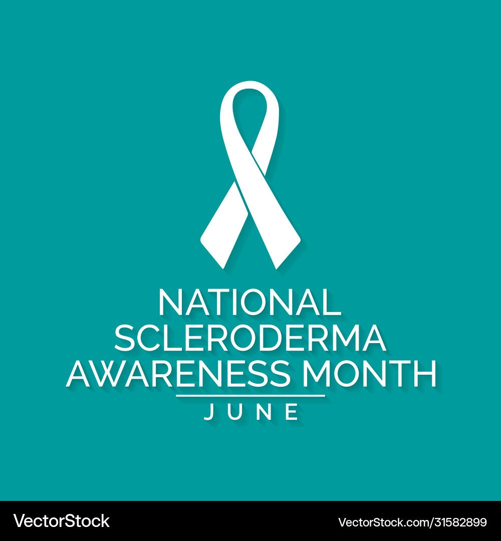 Scleroderma awareness month Royalty Free Vector Image