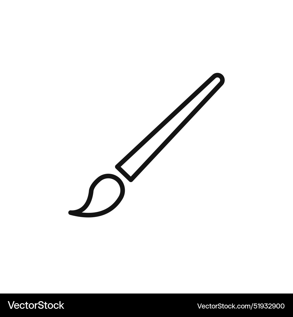 Creative paint brush icon for digital art studios Vector Image