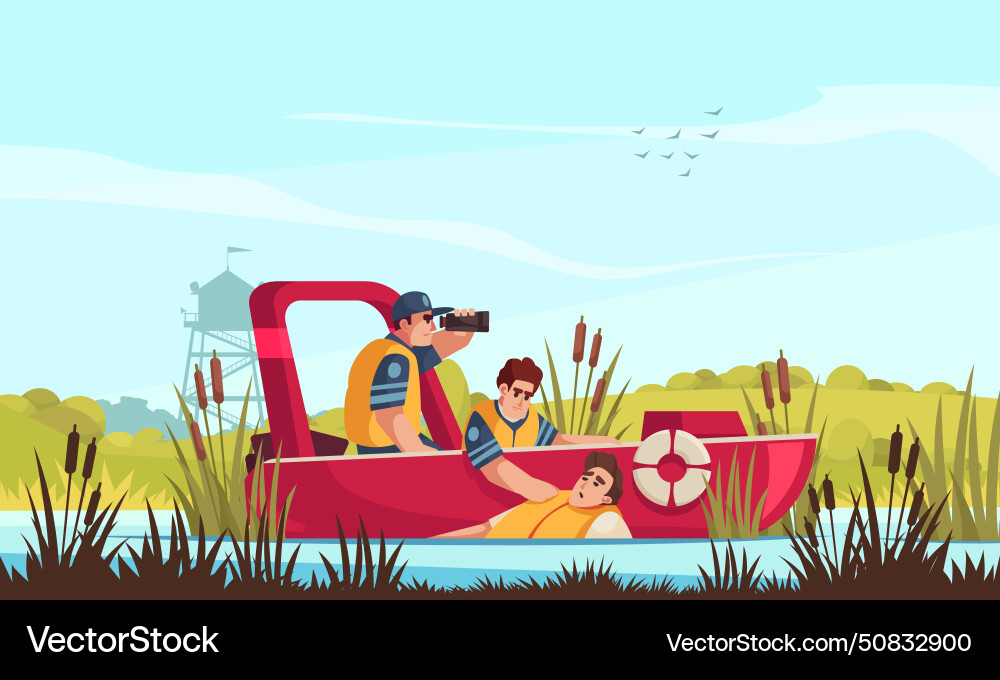 Emergency escape cartoon Royalty Free Vector Image