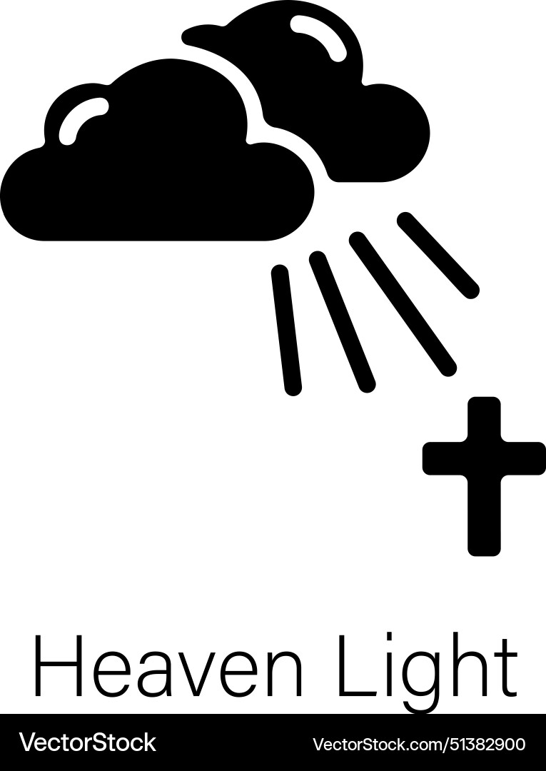 Heaven light Royalty Free Vector Image - VectorStock