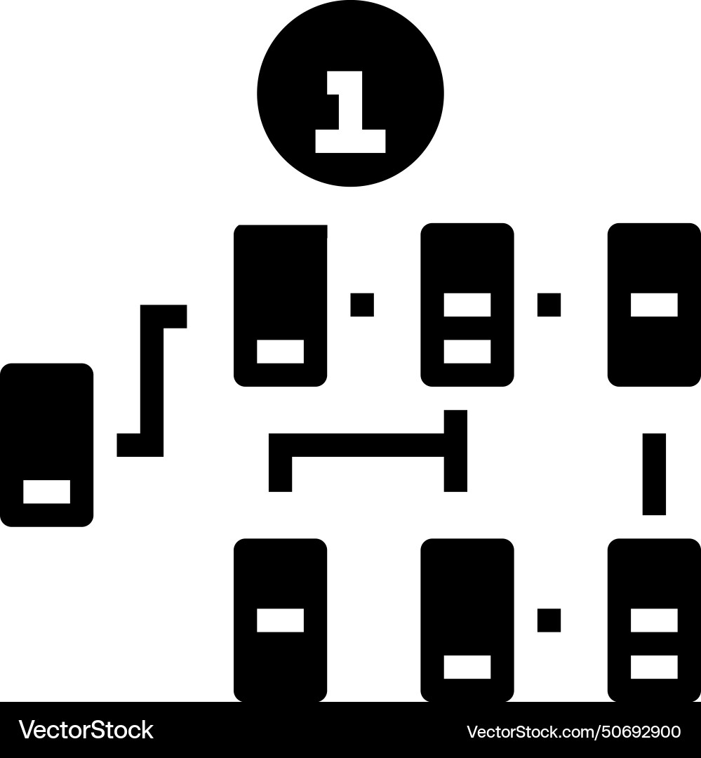 Information architecture ux ui design glyph icon Vector Image Information architecture ux ui design glyph icon Vector Image