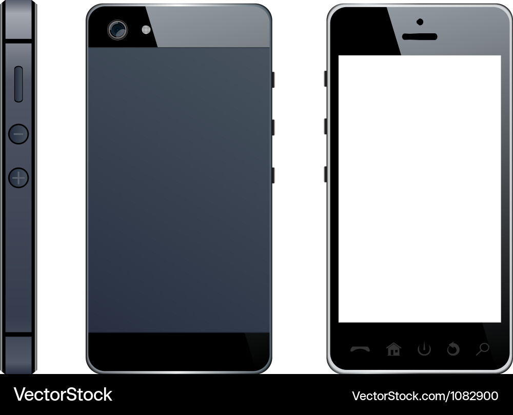 Realistic mobile phone Royalty Free Vector Image