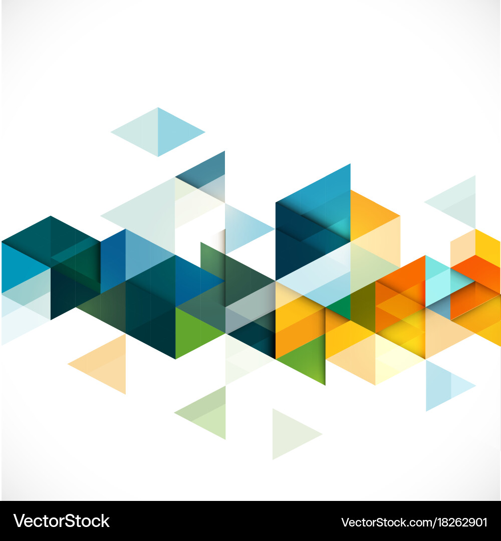 Abstract colorful geometric modern template Vector Image