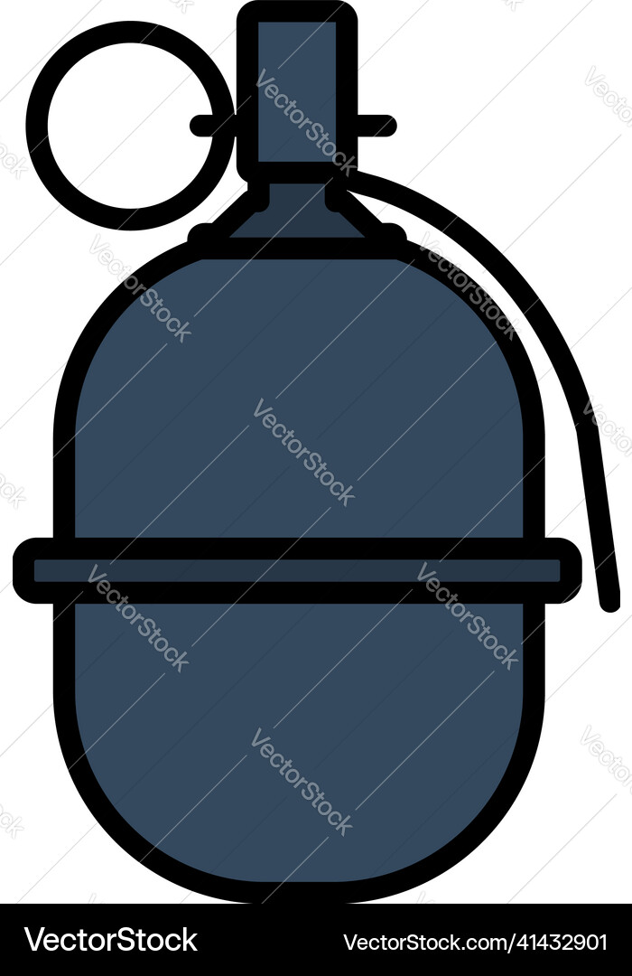 Attack grenade icon Royalty Free Vector Image - VectorStock