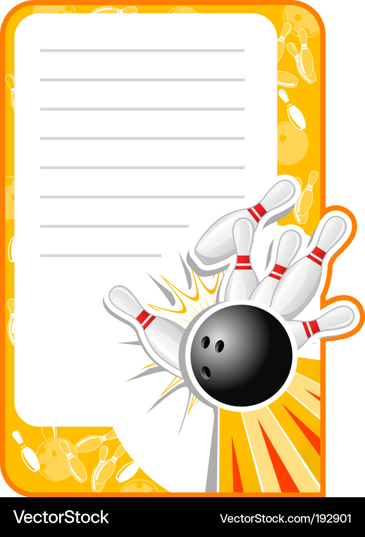 Bowling Pins Explosion Royalty Free Vector Image