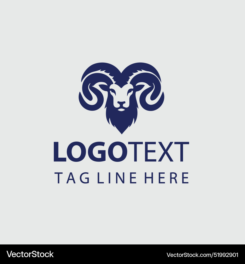 Ram logo Royalty Free Vector Image - VectorStock