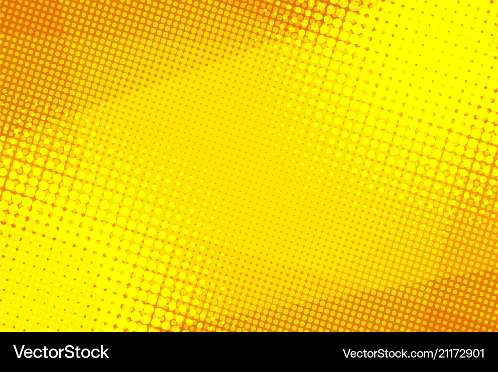 Retro Yellow Halftone Background Royalty Free Vector Image