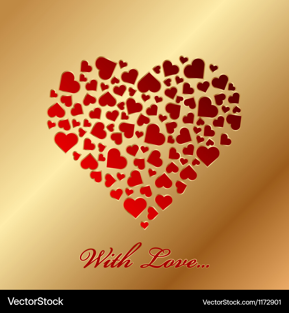 With love Royalty Free Vector Image - VectorStock