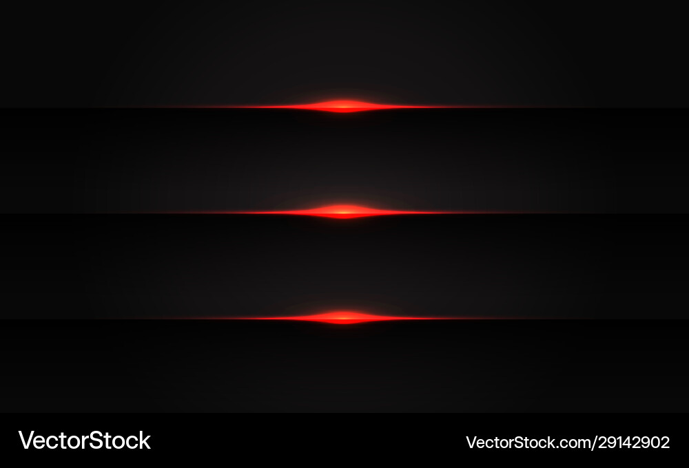 Abstract red line light on black shadow luxury Vector Image