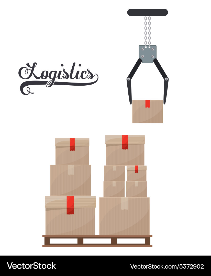 Logistics design Royalty Free Vector Image - VectorStock