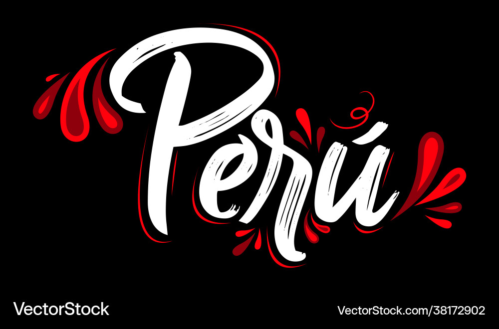 Peru patriotic banner design peruvian flag colors Vector Image