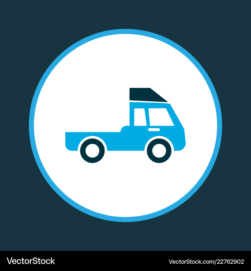 Van icon colored symbol premium quality isolated Vector Image