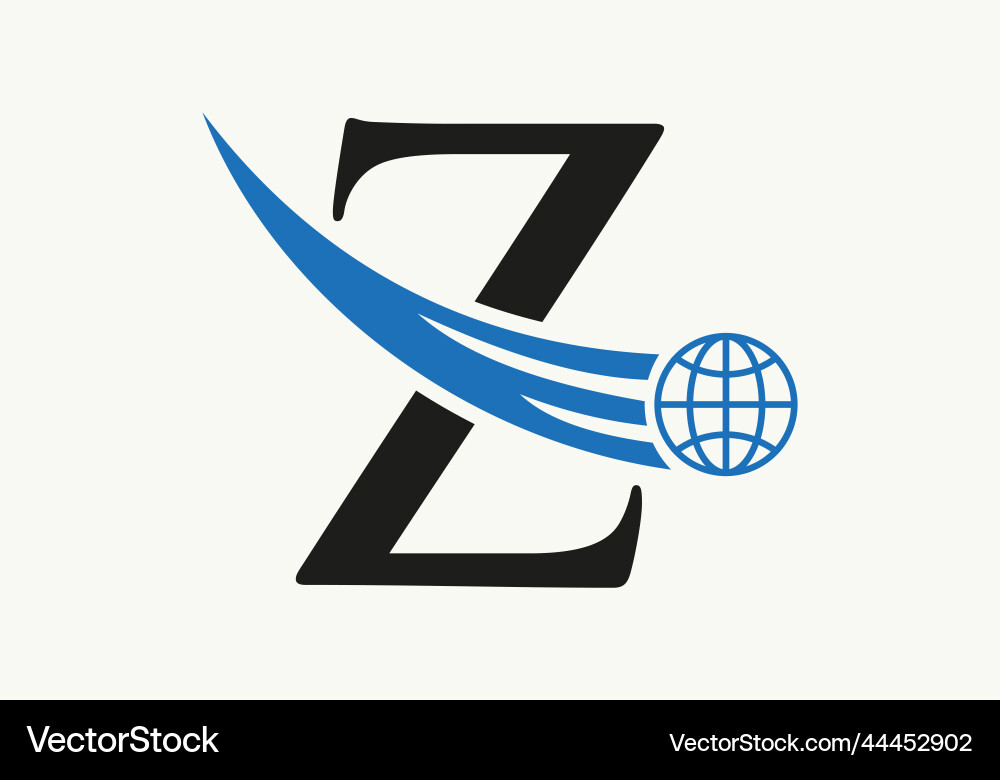 Z World Logo - Global Connection – Royalty-Free Vector | VectorStock