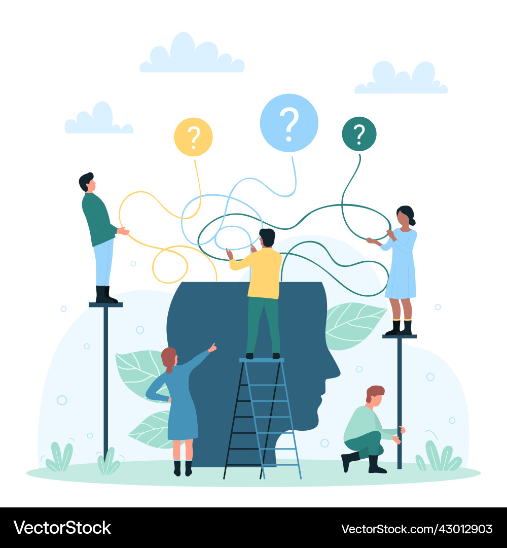 Choice of direction process alternative options Vector Image