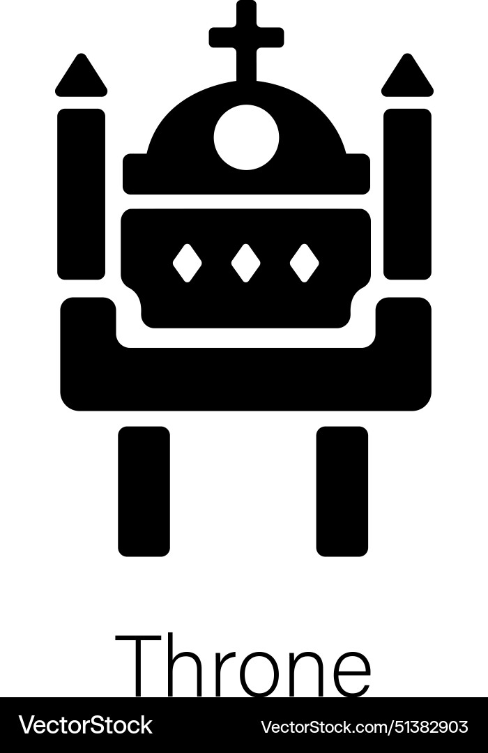 Throne Royalty Free Vector Image - VectorStock