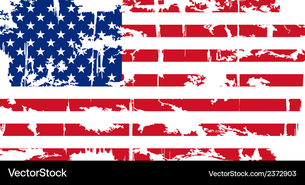 Weathered American Flag Royalty Free Vector Image