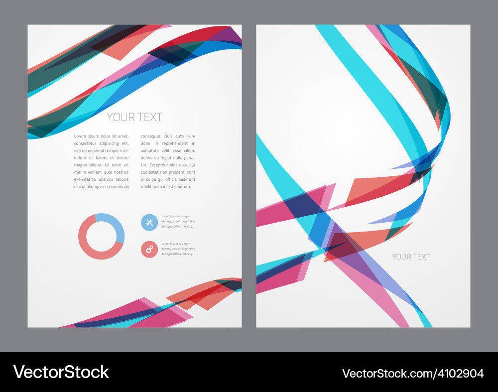 Flyer design template Royalty Free Vector Image