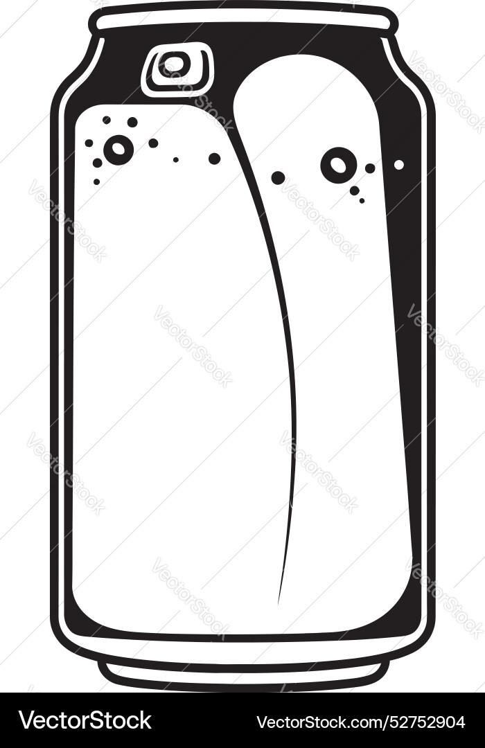 Quench quest soda can logo design innovation Vector Image