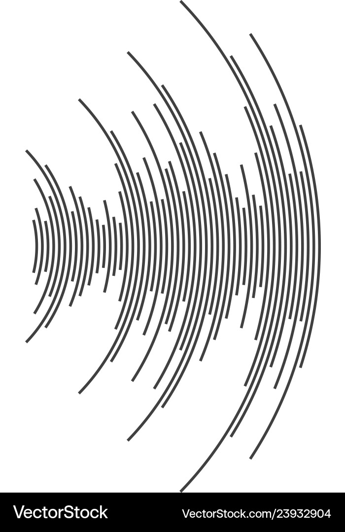 Sound waves Royalty Free Vector Image - VectorStock