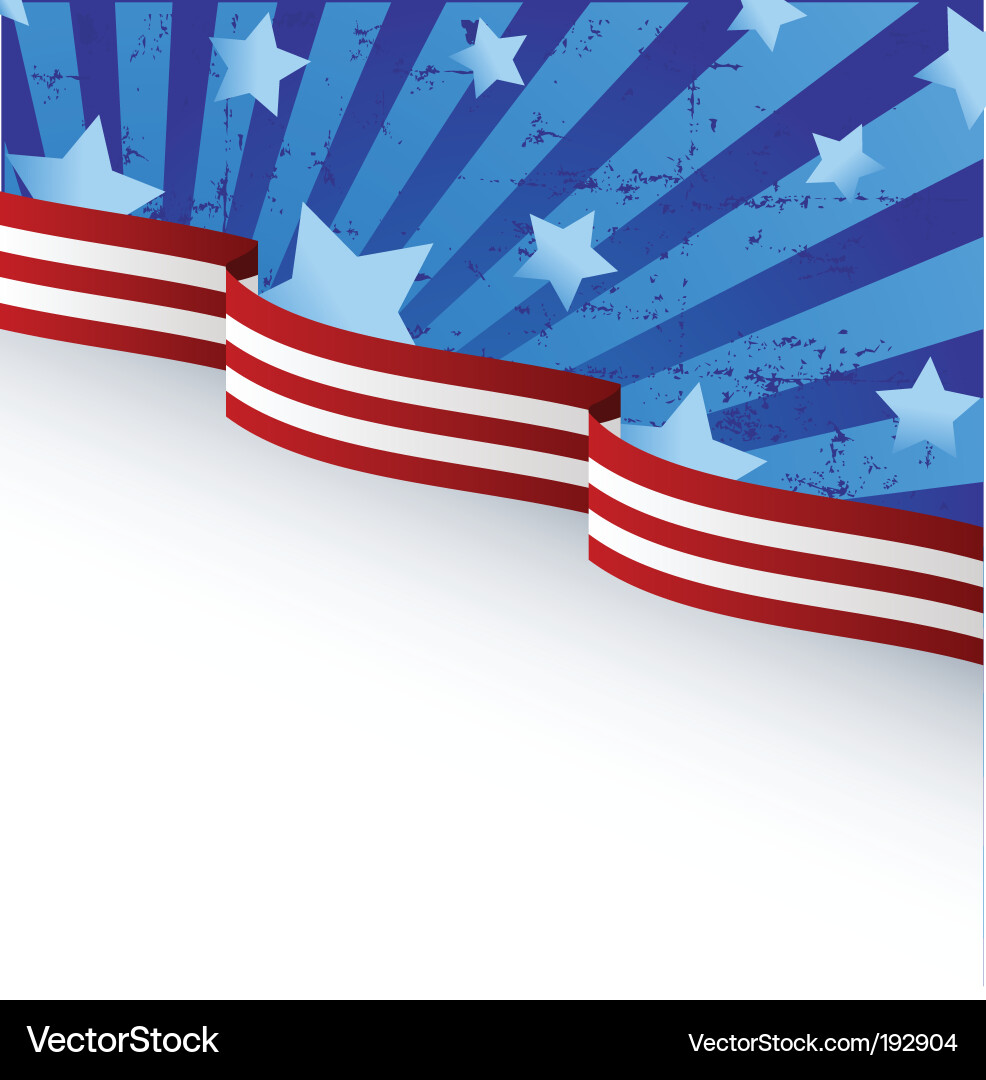 Stars and Stripes Background Royalty Free Vector Image