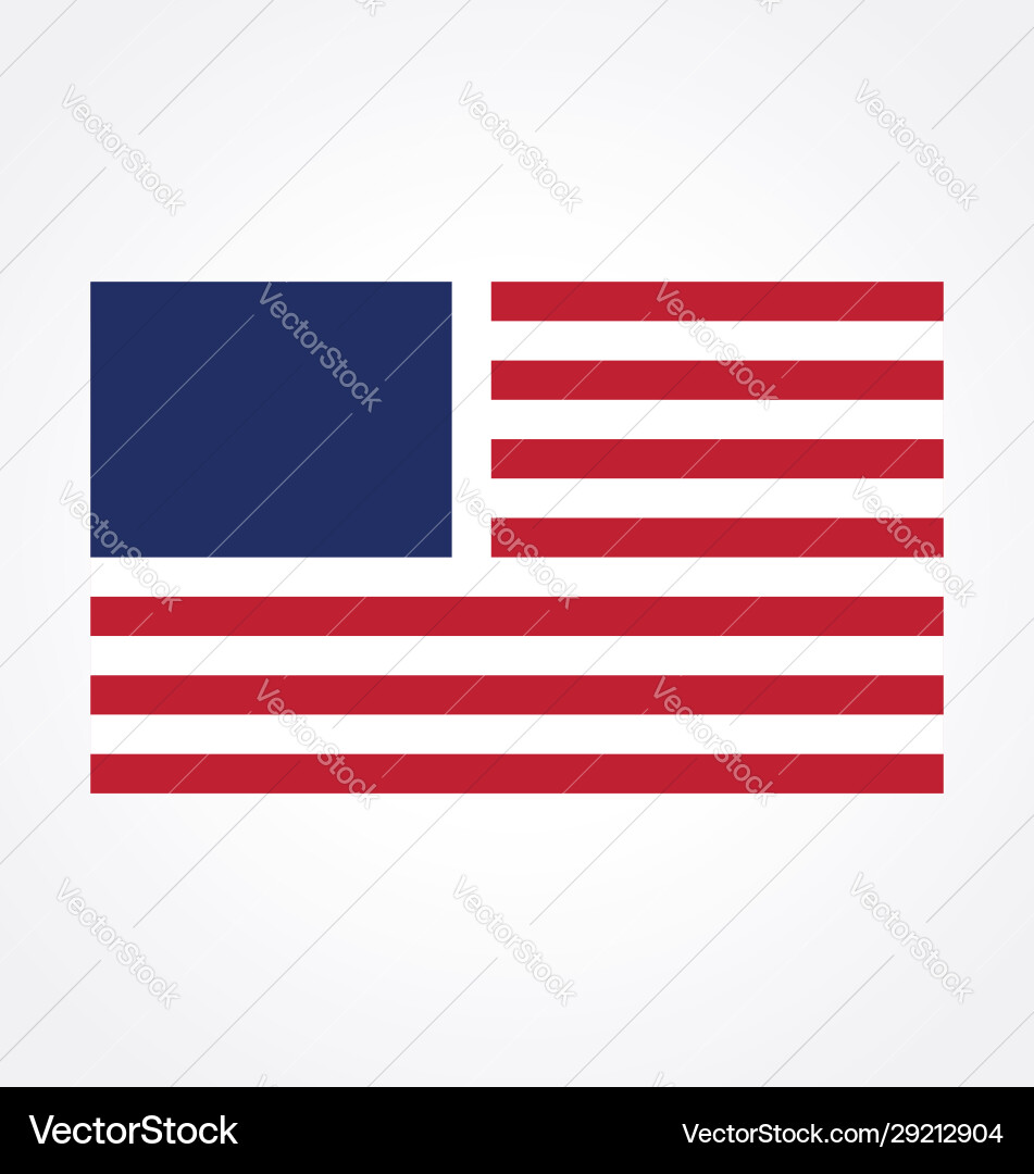 Usa flag simplified Royalty Free Vector Image - VectorStock