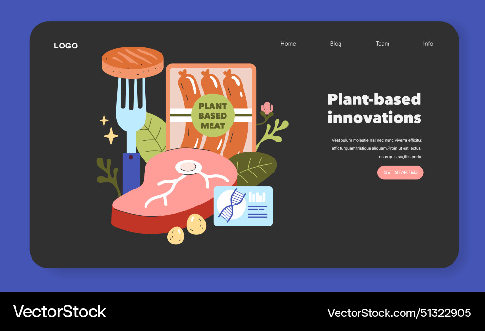 Emerging ingredients flat Royalty Free Vector Image