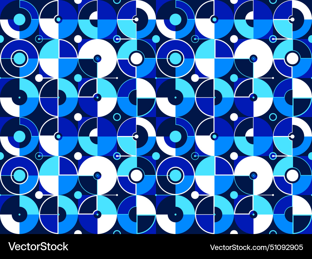 Seamless abstract background in blue color Vector Image