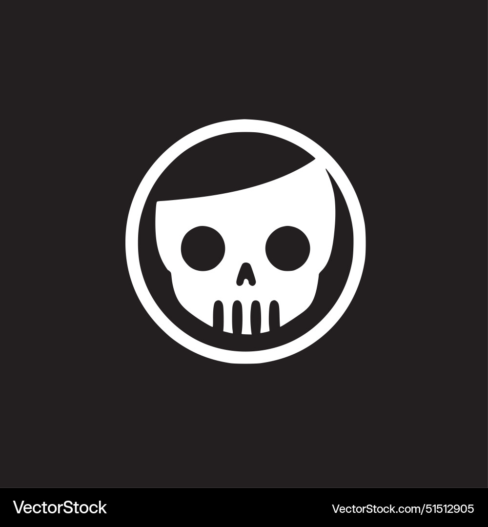 Skeleton - minimalist and flat logo Royalty Free Vector