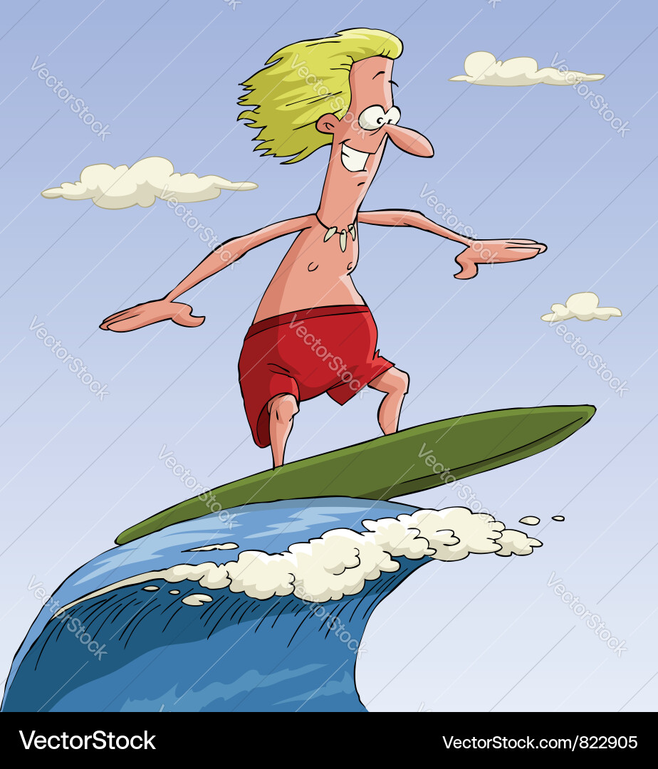 Surfer Royalty Free Vector Image - VectorStock