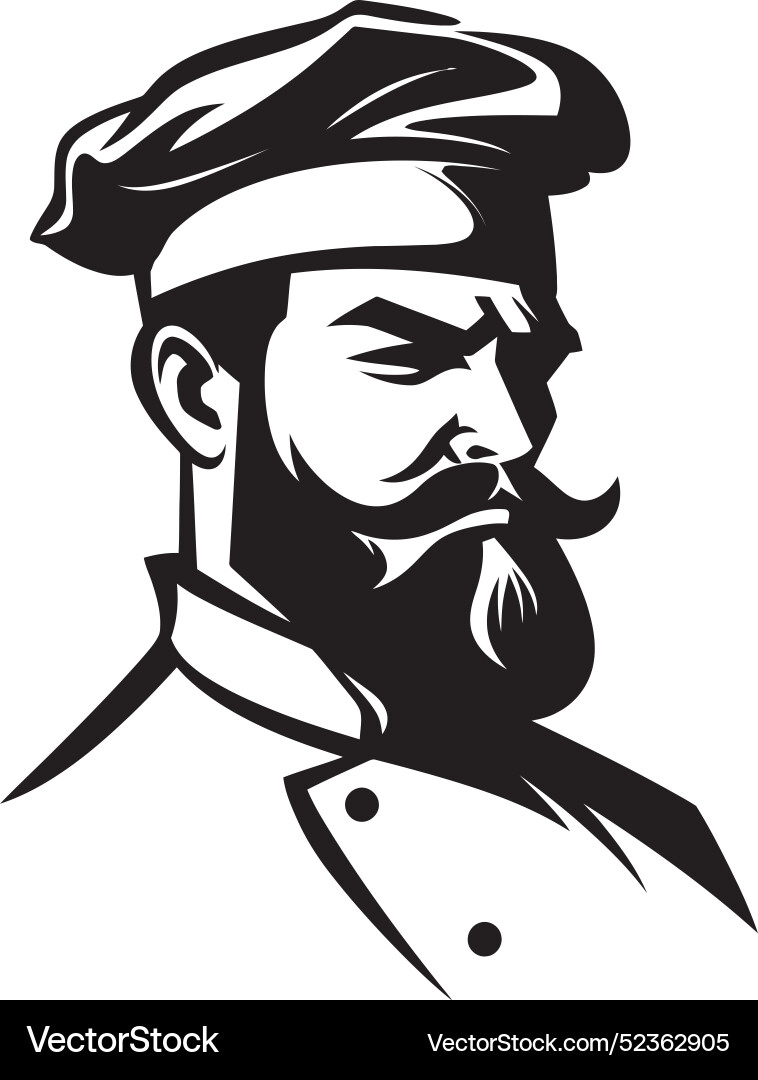 Vintage style chef graphics packchef cartoon Vector Image