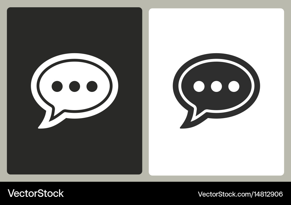 Chatten - Icon Lizenzfreies Vektorbild - VectorStock