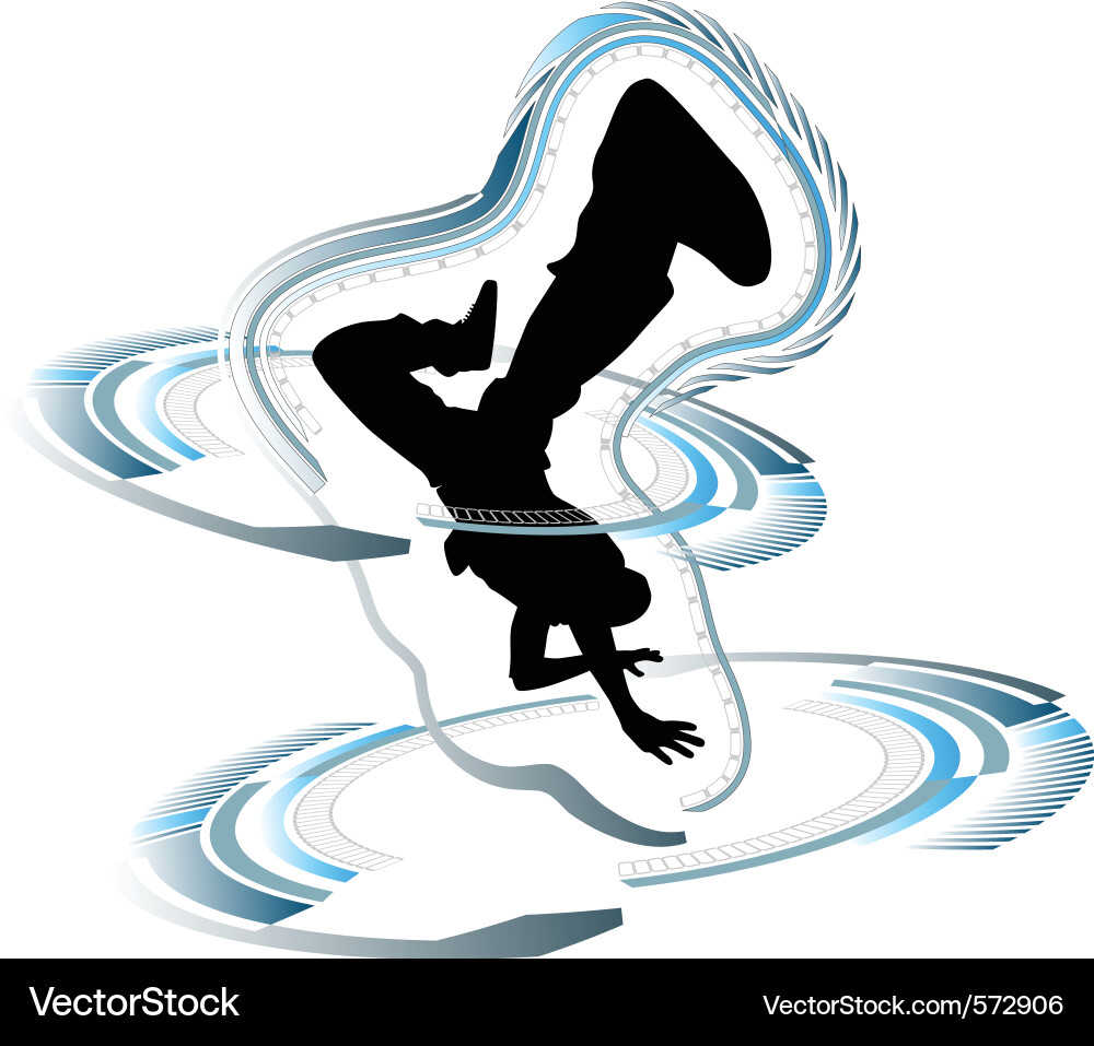 Funky breakdancer Royalty Free Vector Image - VectorStock