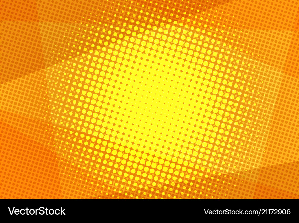 Orange halftone background Royalty Free Vector Image