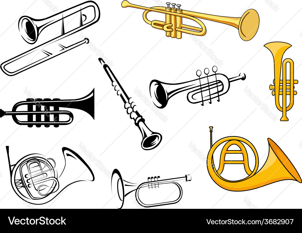 Tuba Cartoon Music Musical Instrument Horn Vector Images (over 240)