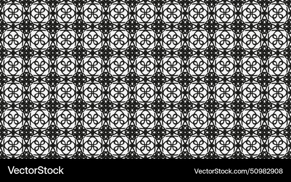 Abstract geometric black and white art pattern Vector Image